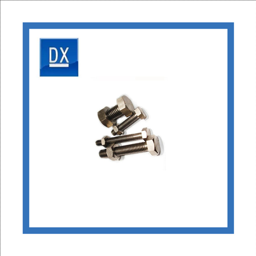 TA10 Titanium Nuts And Bolts , Hexagonal Bolt And Nut Compressor Valve ...